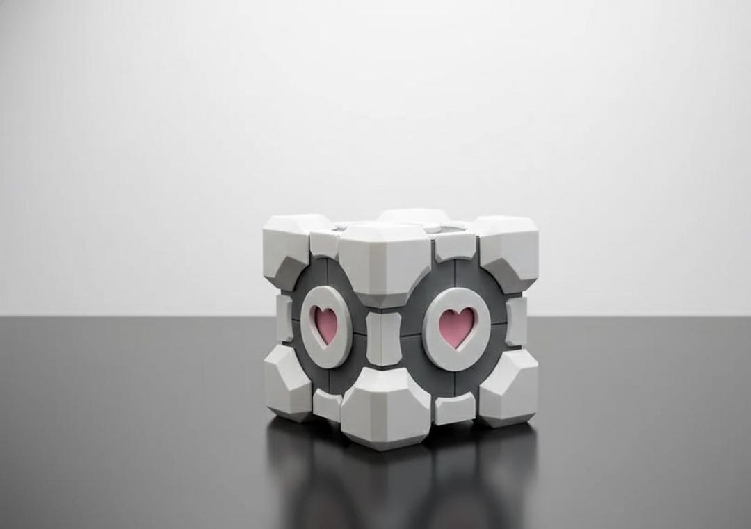 Portal Companion Cube Display Piece – Iconic Decoration, Prop - Etsy