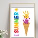 Summer Ice Cream Handprint Craft | Ice Cream Cone Summer Handprint ...