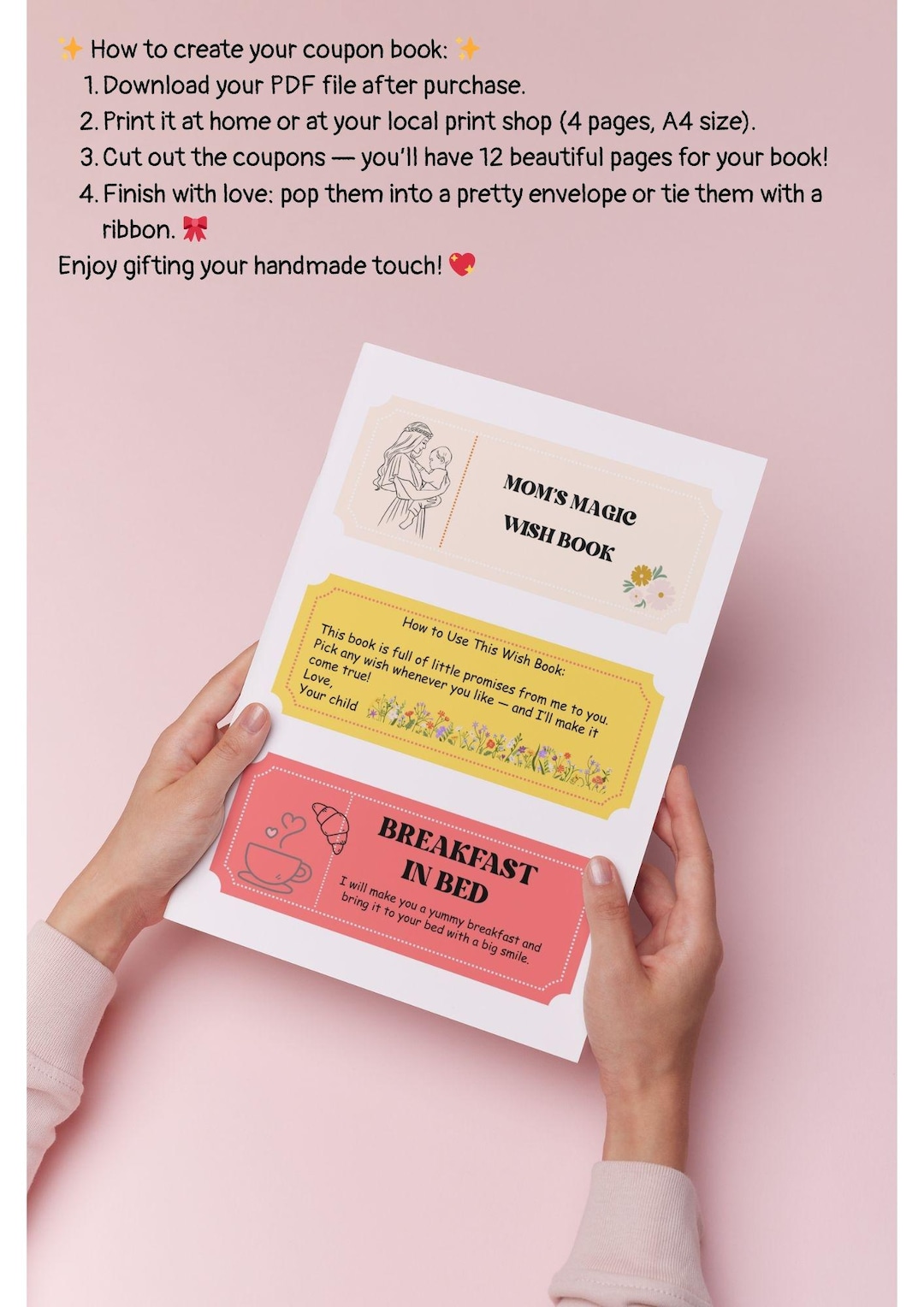 Mom's Magic Coupon Book: Printable Gift (digital Download) - Etsy