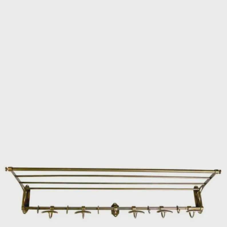 Wall Mounted French Coat Rack Metal Entryway Organizer With Shelf - Etsy