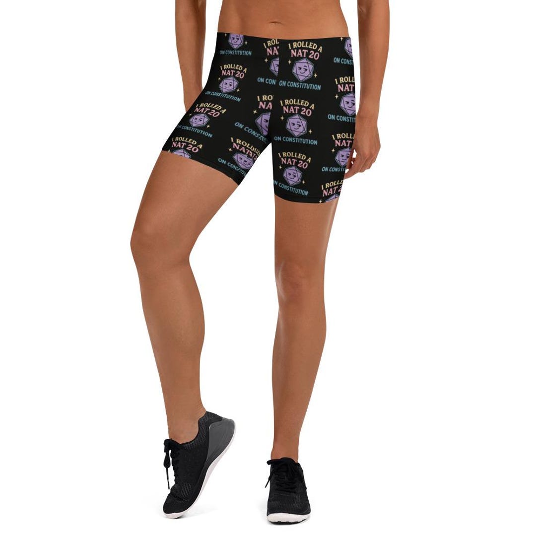 Nat 20 on Constitution (dungeons & Dragons) Spandex Shorts - Etsy