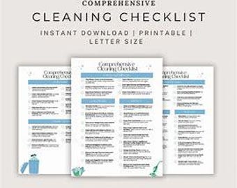 Cleaning Checklist - Etsy