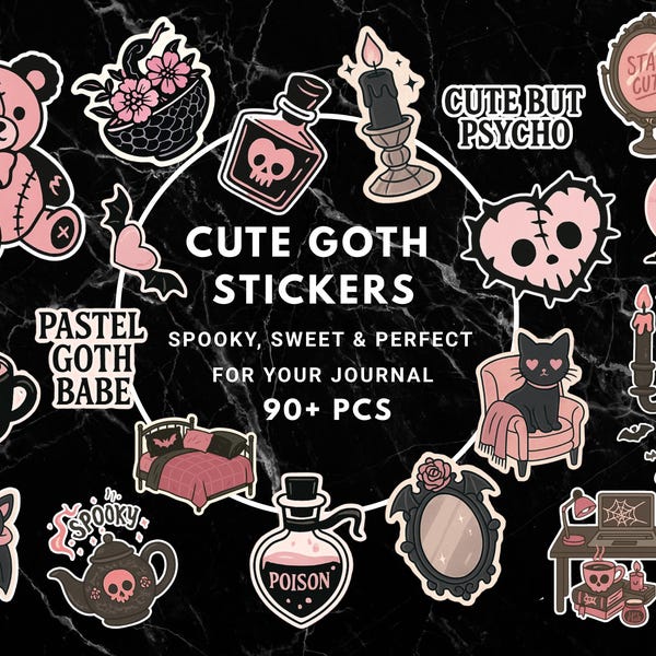 Goth Stickers - Etsy