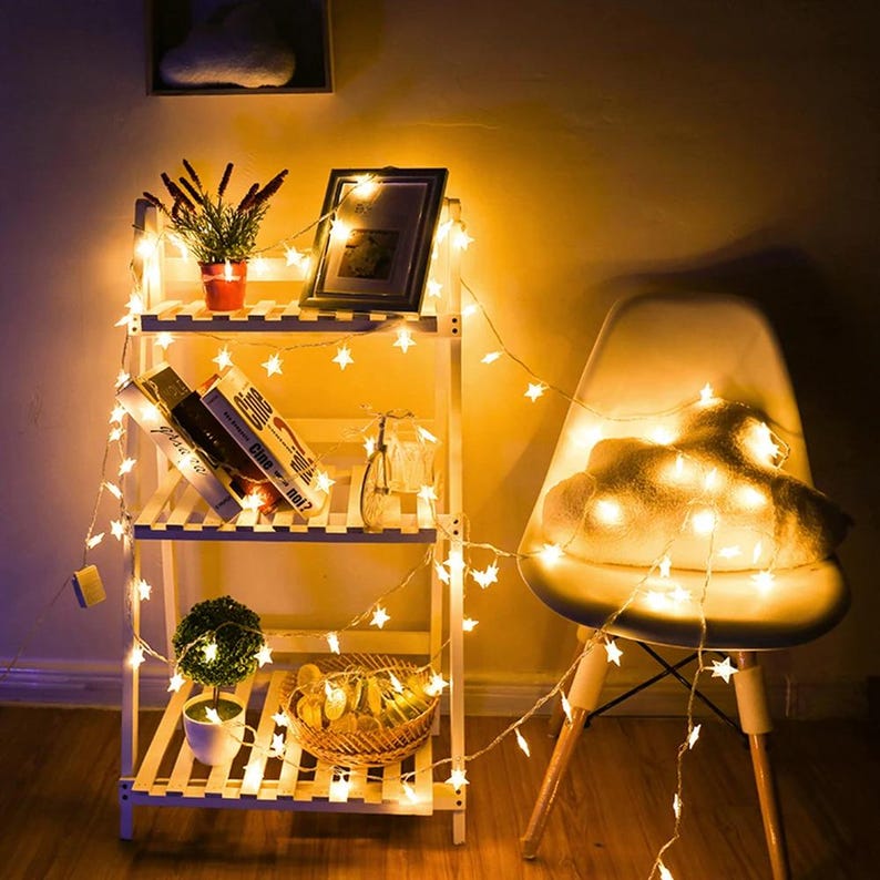 LED Star String Lights – Fairy Garland Bulb Lights for Wedding, Party ...