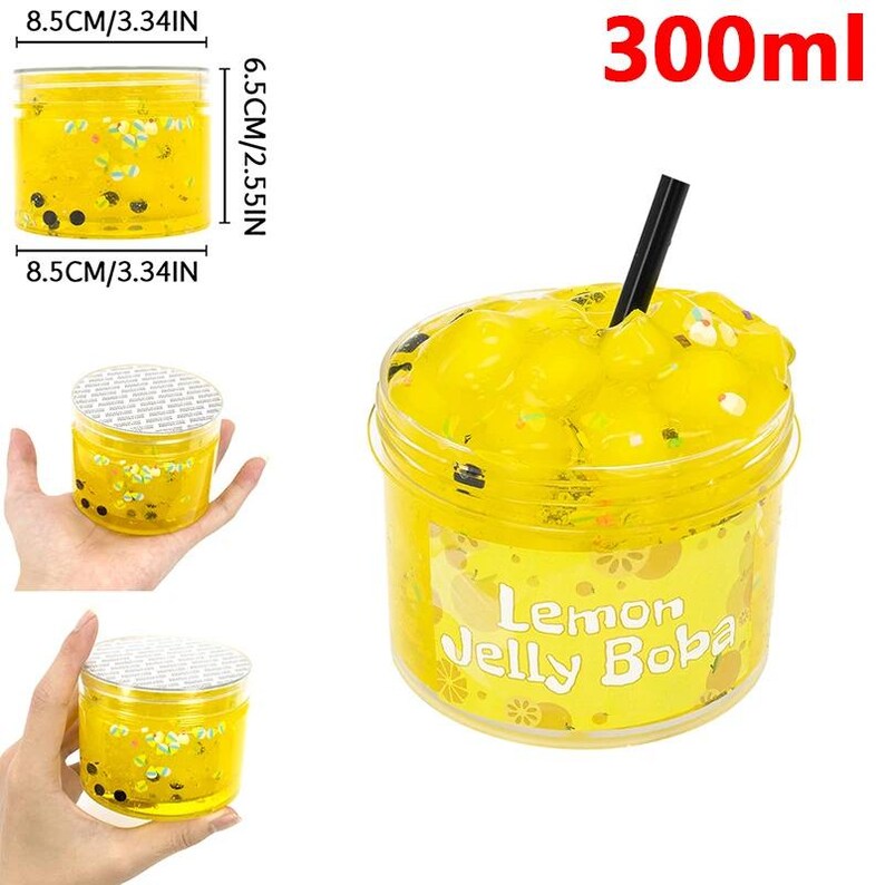 70/300ml Large Capacity Crunchy Slime Kit Premade Crystal Slime Set ...