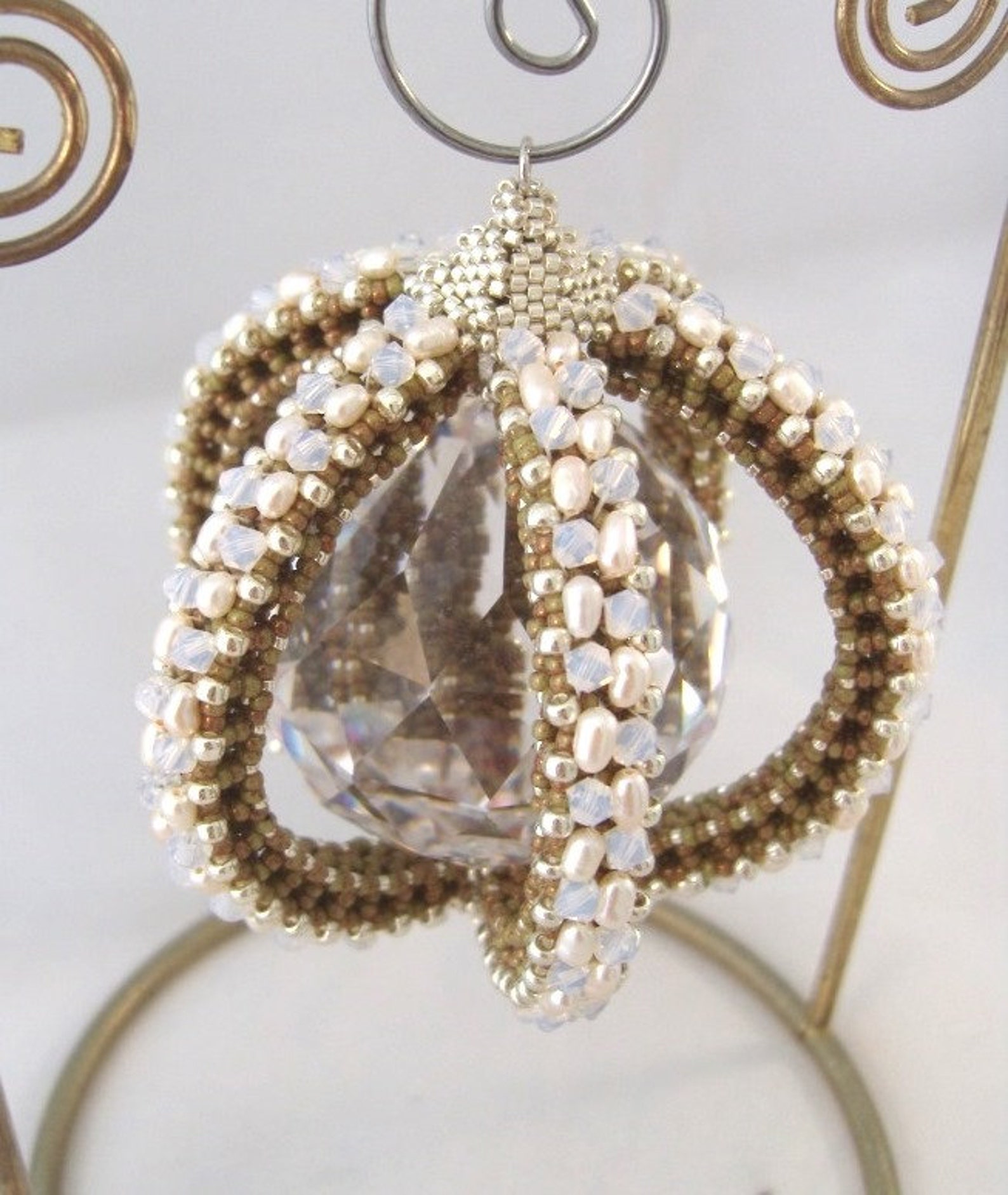 Pattern / Tutorial Beaded Christmas Ornament - Etsy