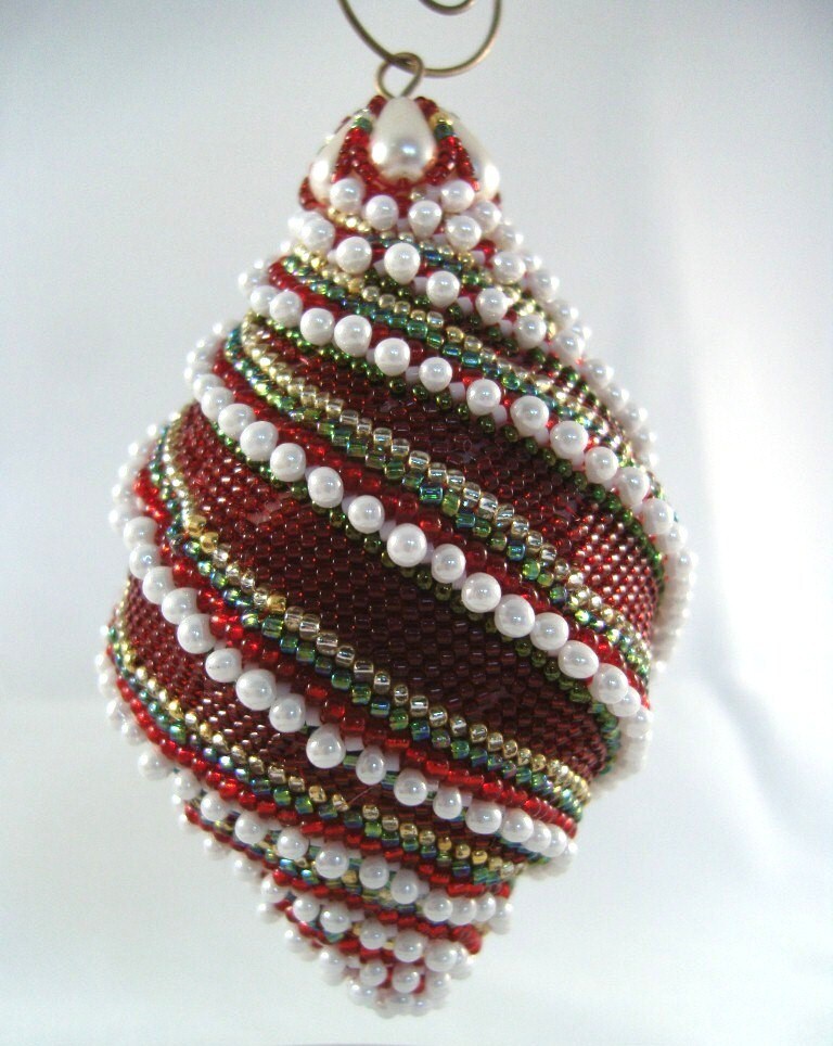 Pattern / Tutorial Beaded Christmas Ornament - Etsy