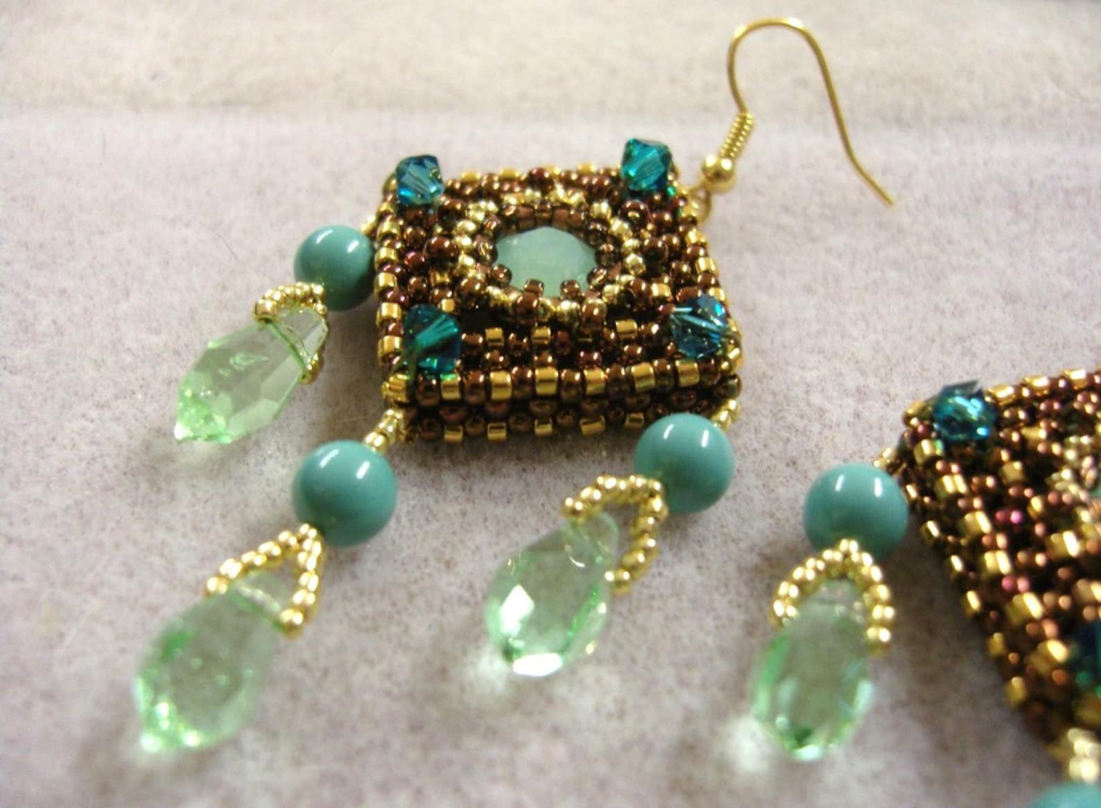 Pattern / Tutorial Beaded Earrings - Etsy