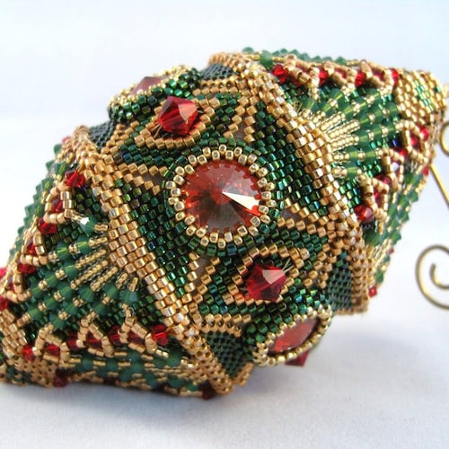 Pattern / Tutorial Beaded Christmas Ornament - Etsy