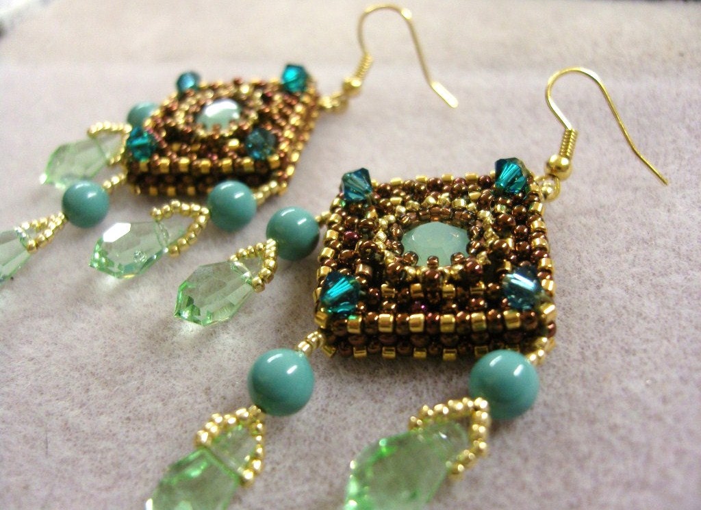 Pattern Tutorial Beaded Earrings Etsy