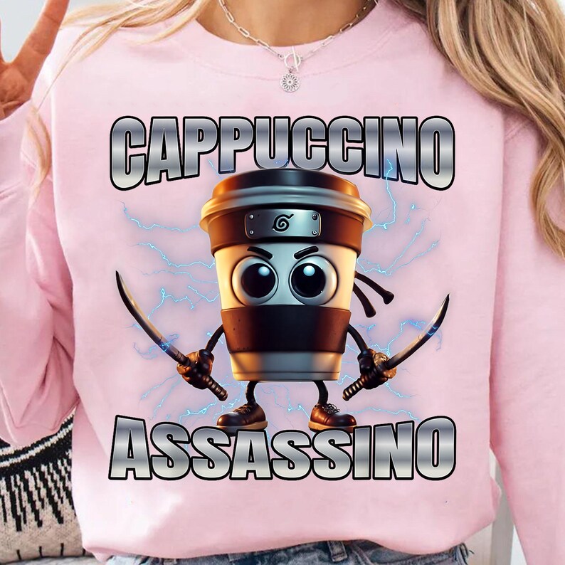 Capuchino Asesino Italiano PNG, Meme Divertido de Capuchino, Diseño ...