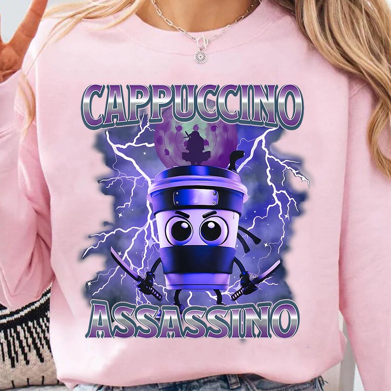 Capuchino Asesino Italiano PNG, Meme Divertido de Capuchino, Diseño ...