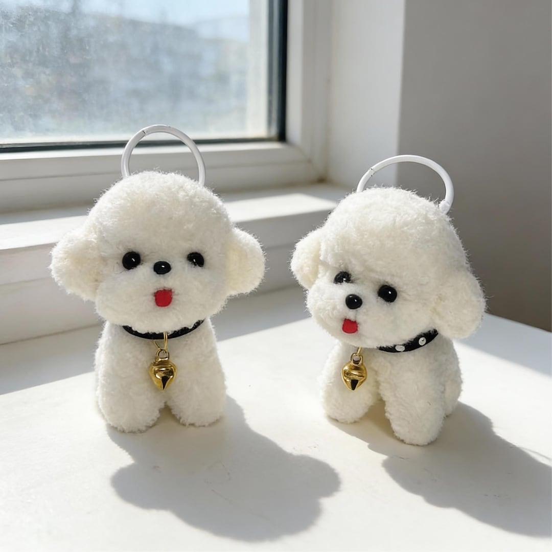 Handmade Toy Dog, Miniature Stuffed Puppy Mini Plush, Mini Decor ...