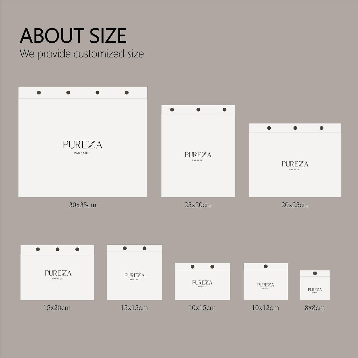 50pcs Thick Cotton Envelope Dust Bags: Custom Logo and Size With Snap ...