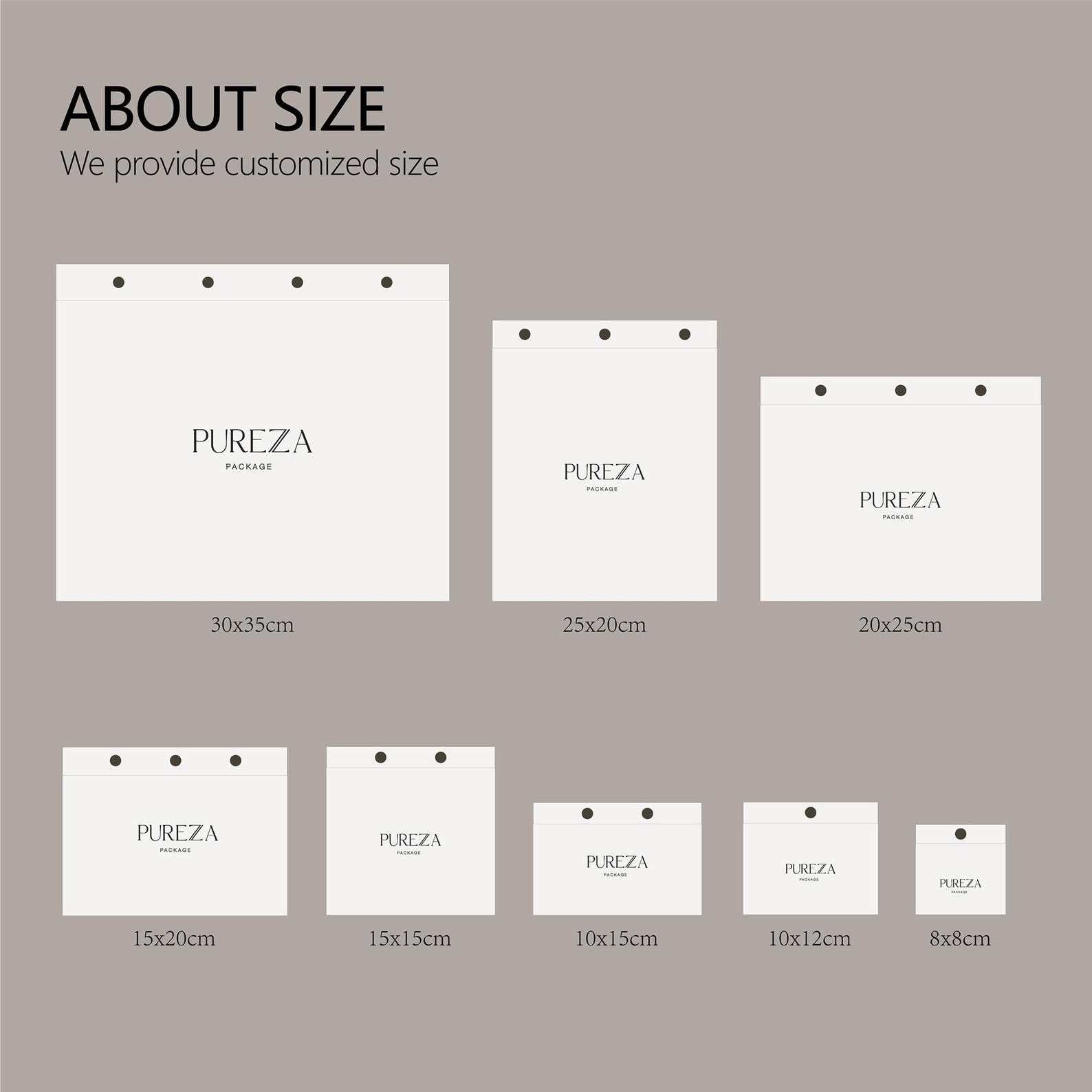 50pcs Thick Cotton Envelope Dust Bags: Custom Logo and Size With Snap ...