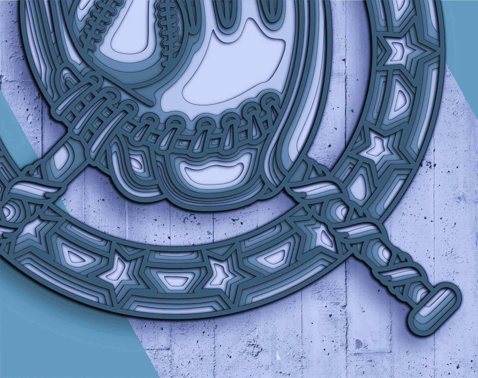 Layered Baseball Design | Ai, Cdr, Eps, Svg Files | Wood Laser Cut File ...