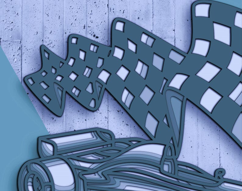 Layered Race Car Design | Ai, Cdr, Eps, Svg Files | Laser Cut Project ...