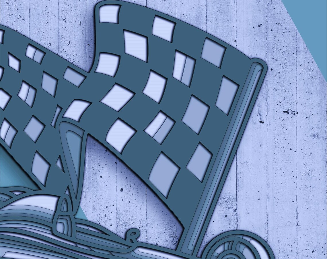 Layered Race Car Design | Ai, Cdr, Eps, Svg Files | Laser Cut Project ...
