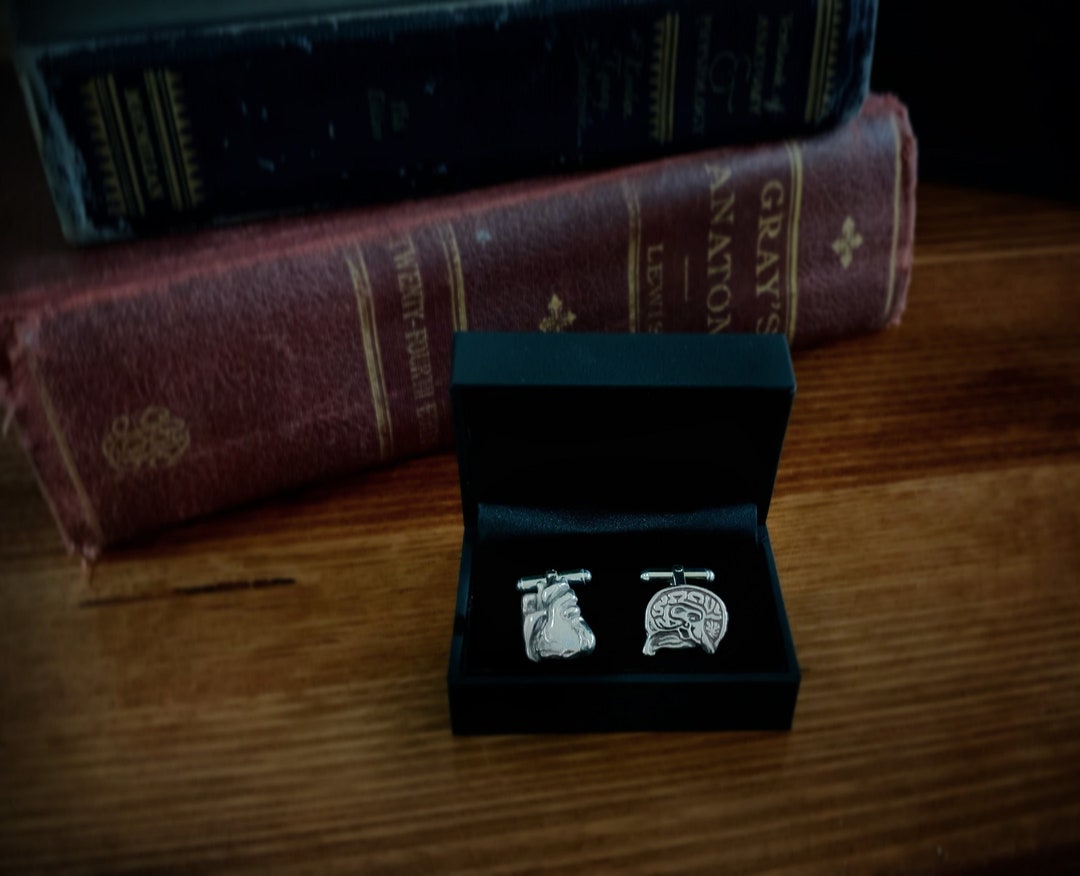 Heart and Mind — Special Combination Cufflink Pair for a Special Person ...