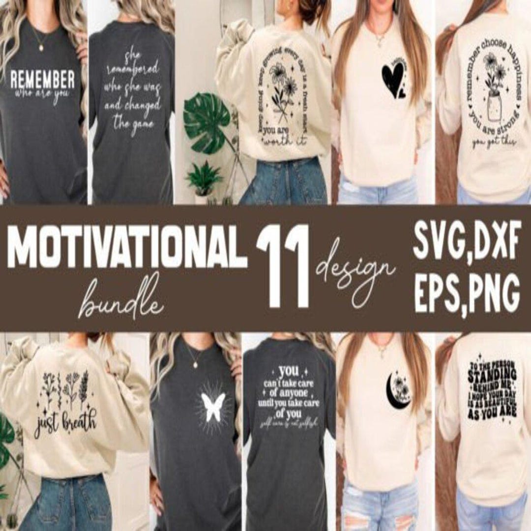 Motivational Quotes Png Bundle Svg, Inspirational Quotes, Printable ...