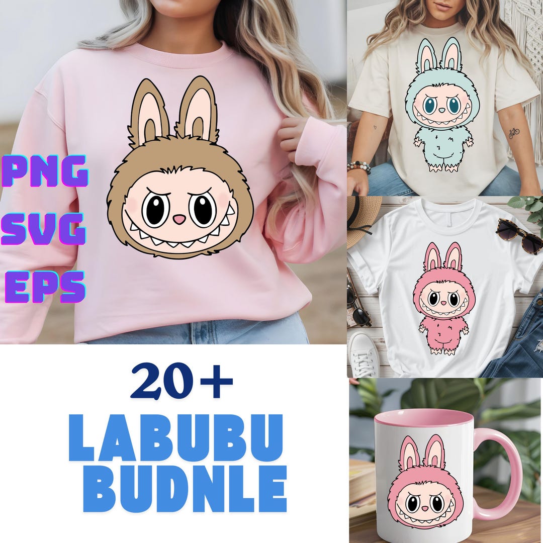 Labubu Design PNG Bundle, Cute Labubu Png, Labubu Sublimation Designs ...