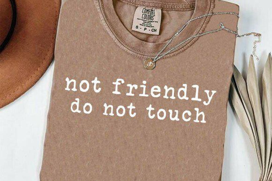 Not Friendly Do Not Touch Png Svg, Cricut, Sublimation, Funny Svg File ...