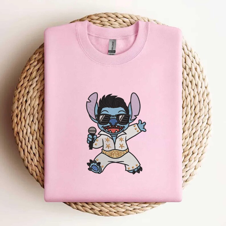 Elvis Stitch Embroidery Design, Stitch Rockstar Singer Embroidery File ...