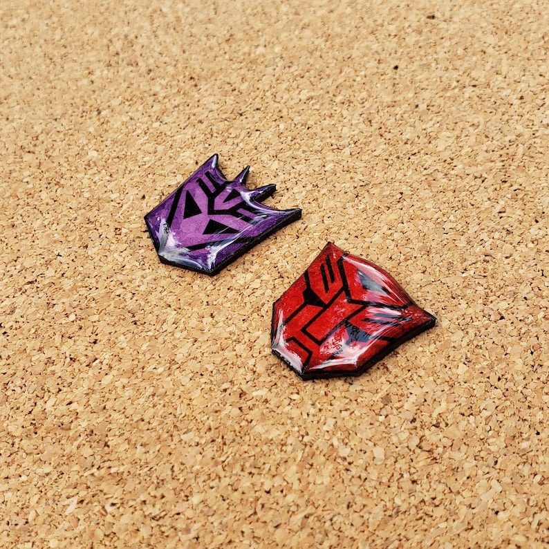 Transformers Autobot and Decepticon Insignia Pins - Etsy