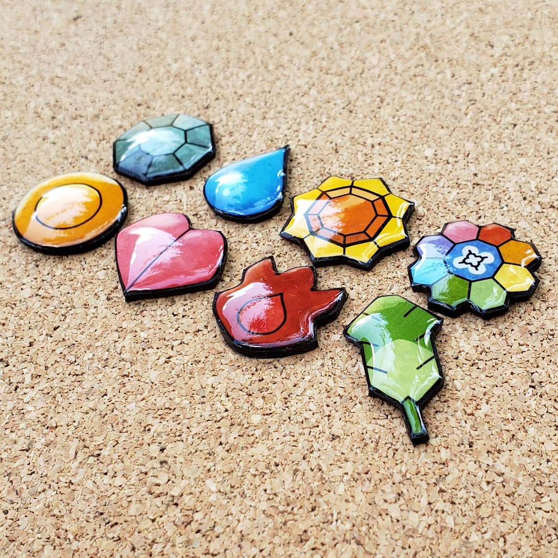 Pokemon Kanto Gym Badge Pins/magnets - Etsy