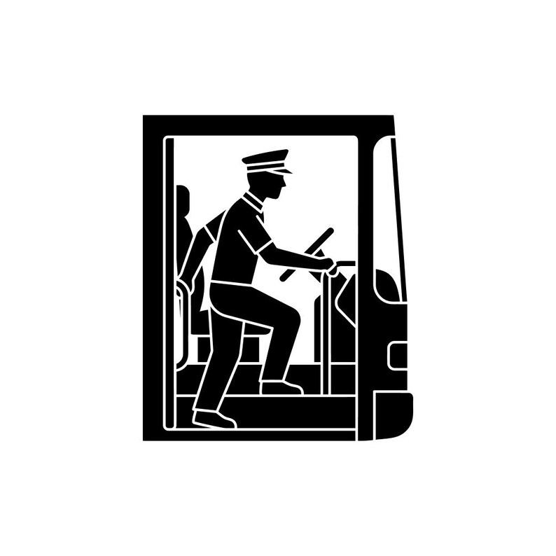 Bus Driver Icon Pack – 80+ Black Filled SVG PNG JPG Icons for Transport ...