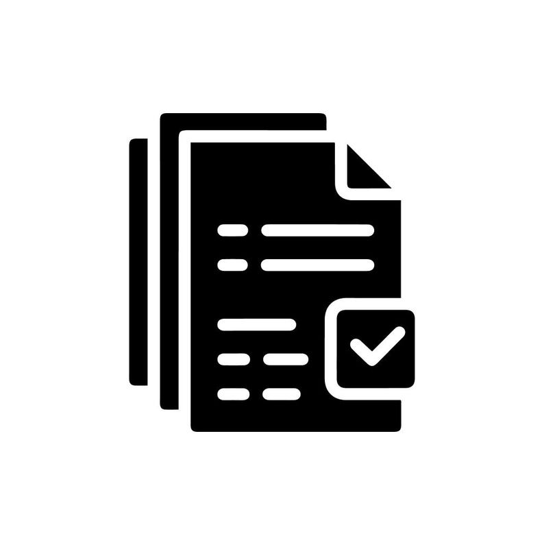 Minimal Task & Checklist Icons | Planner, Project Management (digital ...