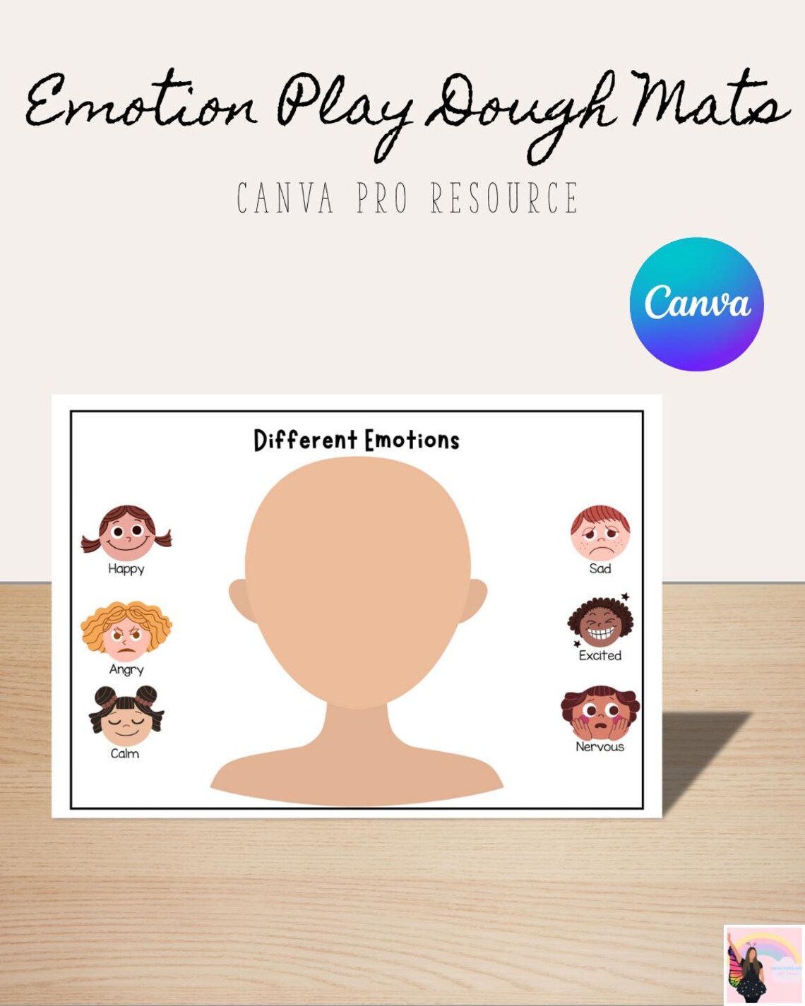 Emotion Play Dough Mats | Canva Resource - Etsy