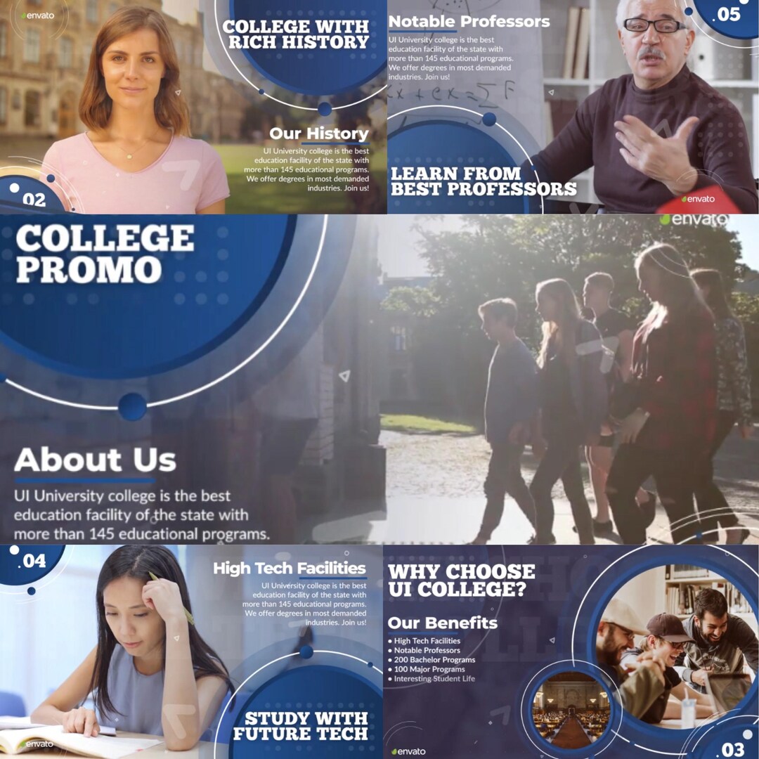 Editable College Promo Video Template | After Effects & Photoshop ...