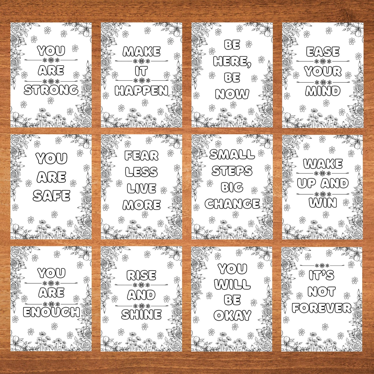 Mental Health Coloring Page, Motivational Quotes Color Page ...