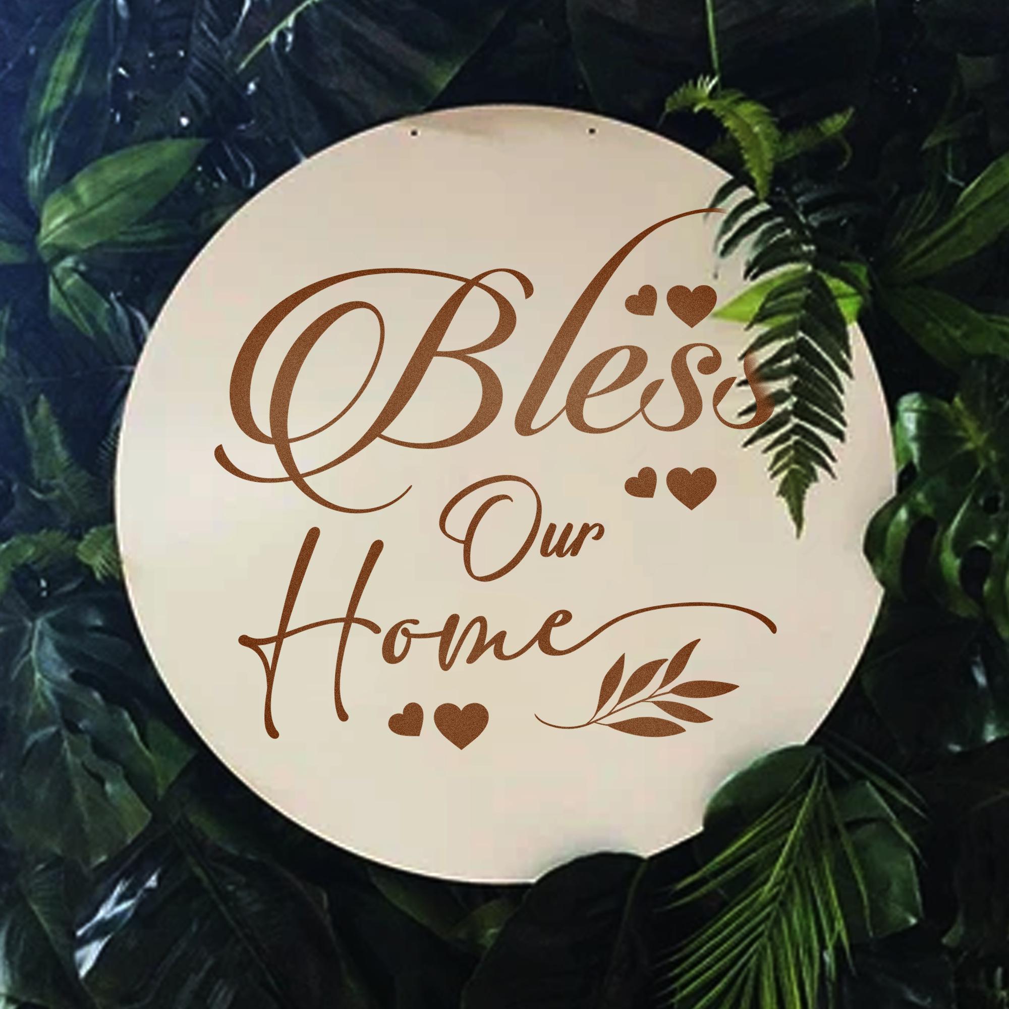 Round Sign Svg Bundle, Welcome Sign, Home Sign SVG, Family Sign, Bless ...