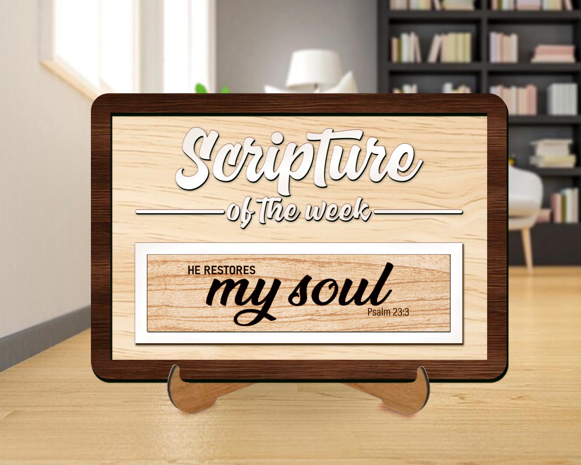 Scripture of the Week Interchangeable SVG, Faith Decor Set, Christian ...
