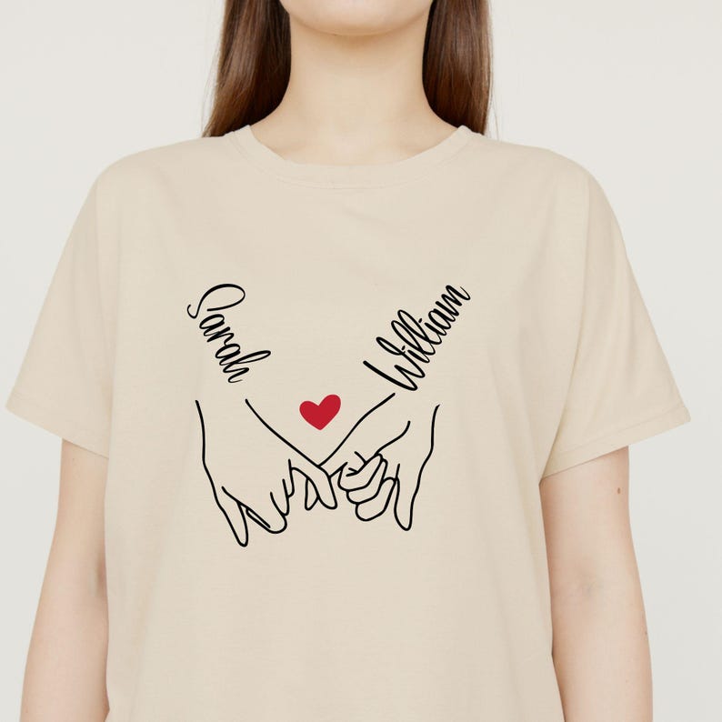Personalized Holding Hands Svg, Couple Tshirt Design Svg, Gift for ...