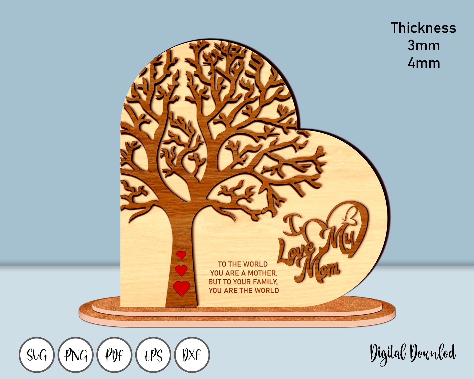 Personalized Tree - Custom Family Tree SVG, Heart Tree Design, Family ...