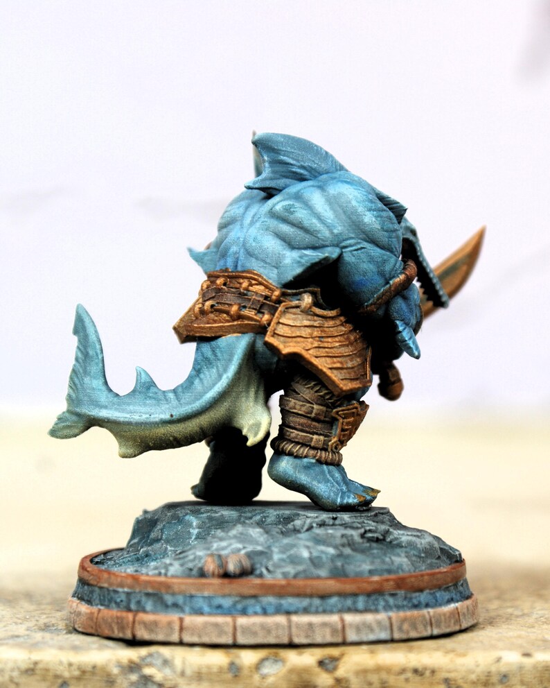 Fighter Selachian Miniature | Dnd Minis | RPG | Fantasy Gaming | Role ...