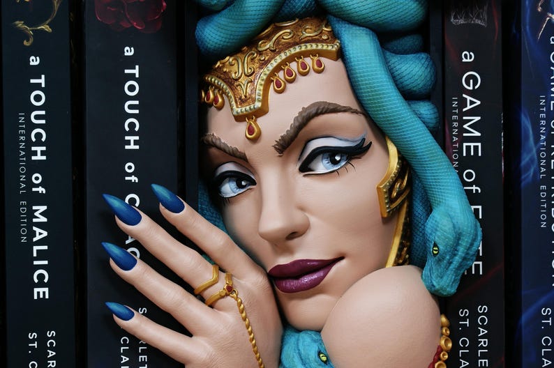 Medusa Book Nook | Fantasy Booknook | Book Lovers | Bookworm Gifts ...