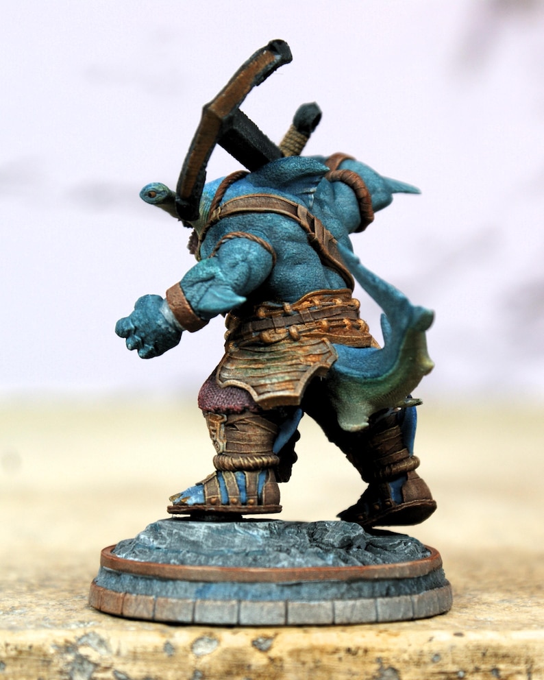 Barbarian Selachian Miniature | Dnd Minis | RPG | Fantasy Gaming | Role ...