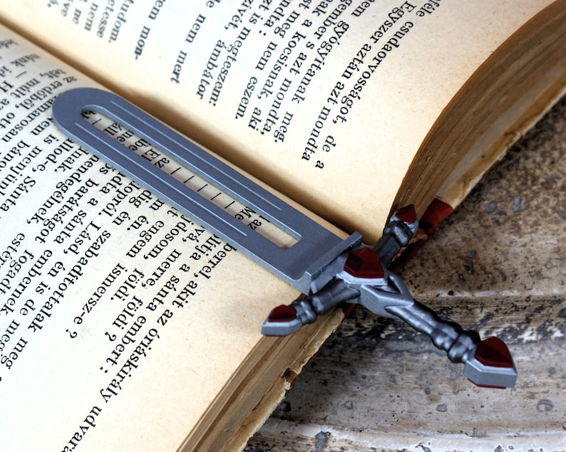 Fantasy Sword Bookmark 3D Printed | Book Lover Gift | Dnd Accessory ...