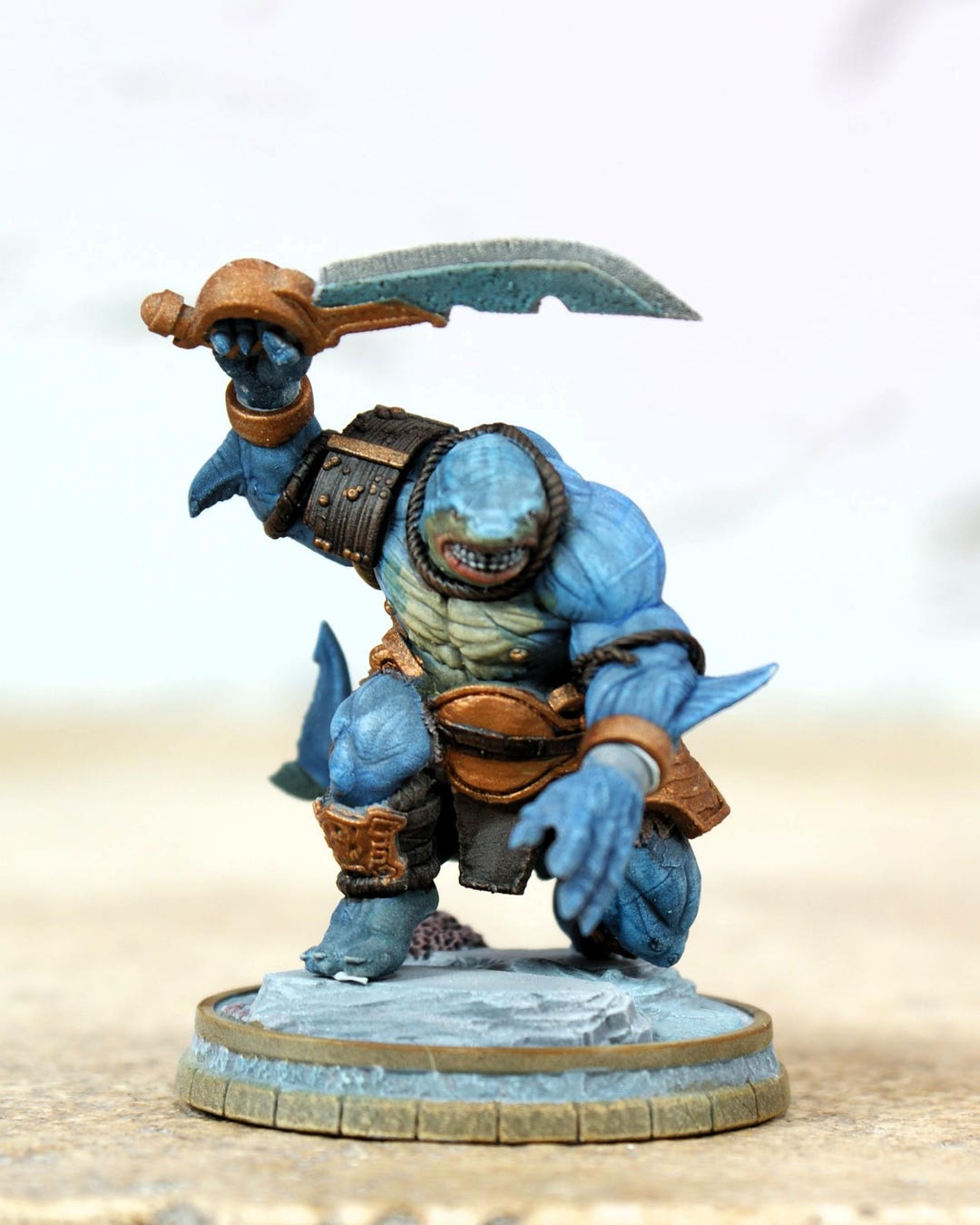 Fighter Selachian Miniature | Hand Painted Dnd Minis | RPG | Role ...