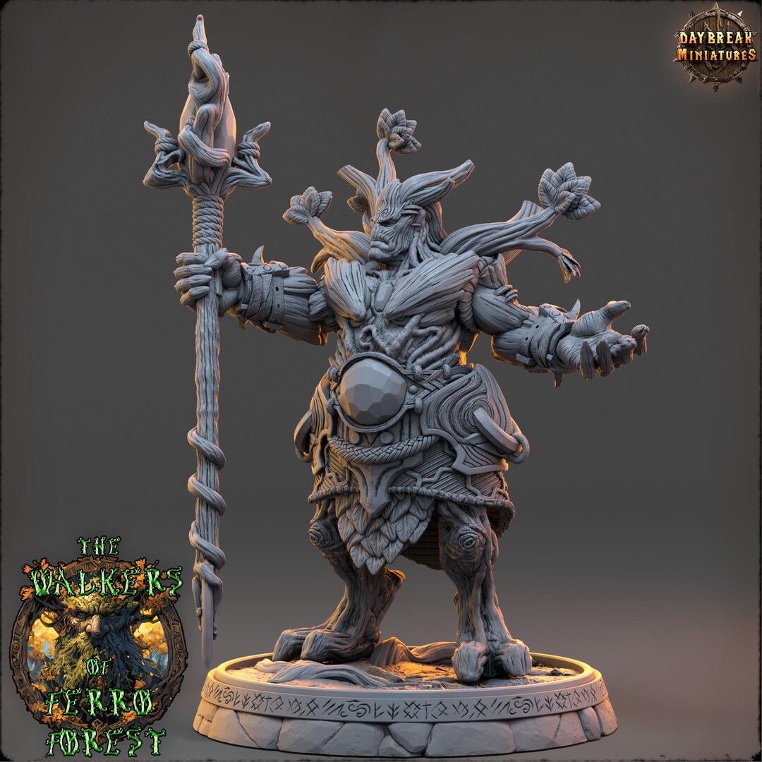 Forest Walker Wizard Miniature | Dnd Minis | RPG | Fantasy Gaming ...