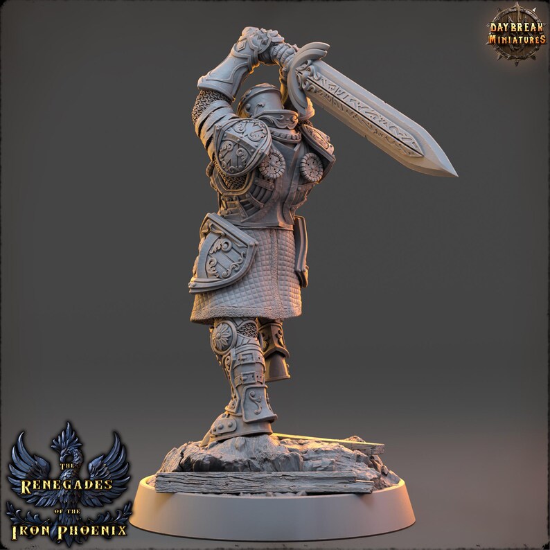Human Knight Miniature | Dnd Minis | RPG | Fantasy Gaming | Role ...