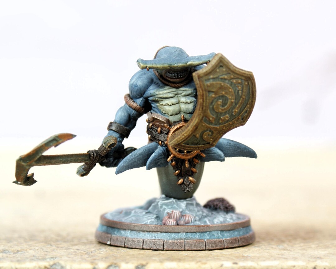 Guardian Selachian Miniature | Dnd Minis | RPG | Fantasy Gaming | Role ...