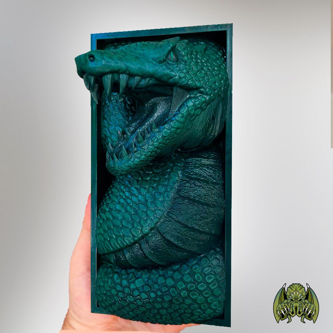 Snake Book Nook | Fantasy Booknook | Book Lovers | Bookworm Gifts ...