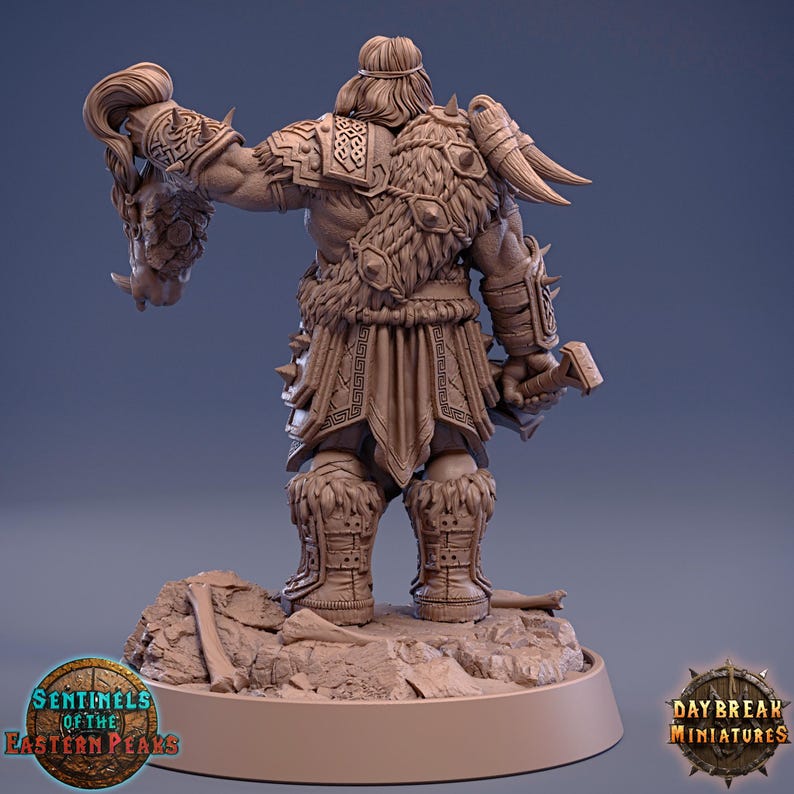 Human Barbarian Miniature | Dnd Minis | RPG | Fantasy Gaming | Role ...