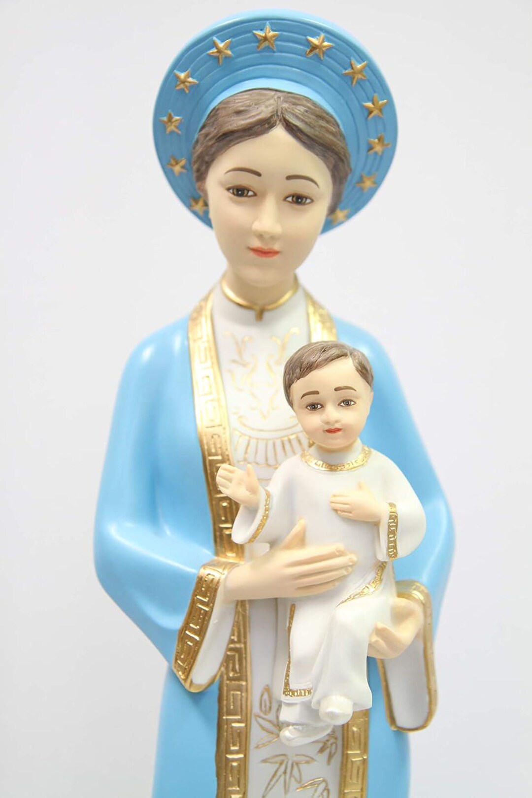 26 Inch Our Lady of La Vang and Child Jesus Stone Statue Catholic ...