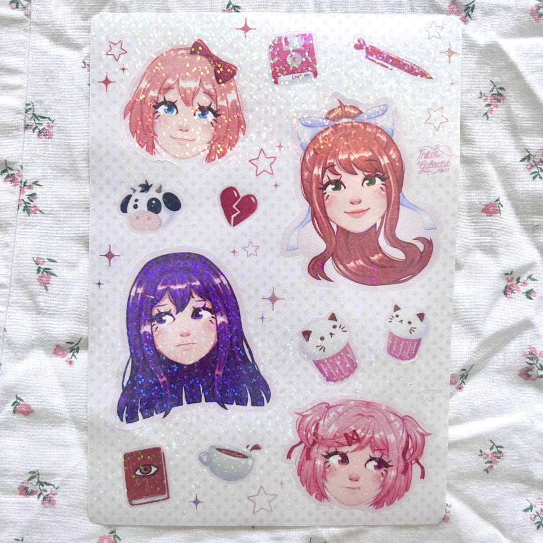 Sticker Sheet - Doki Doki Literature Club - Etsy